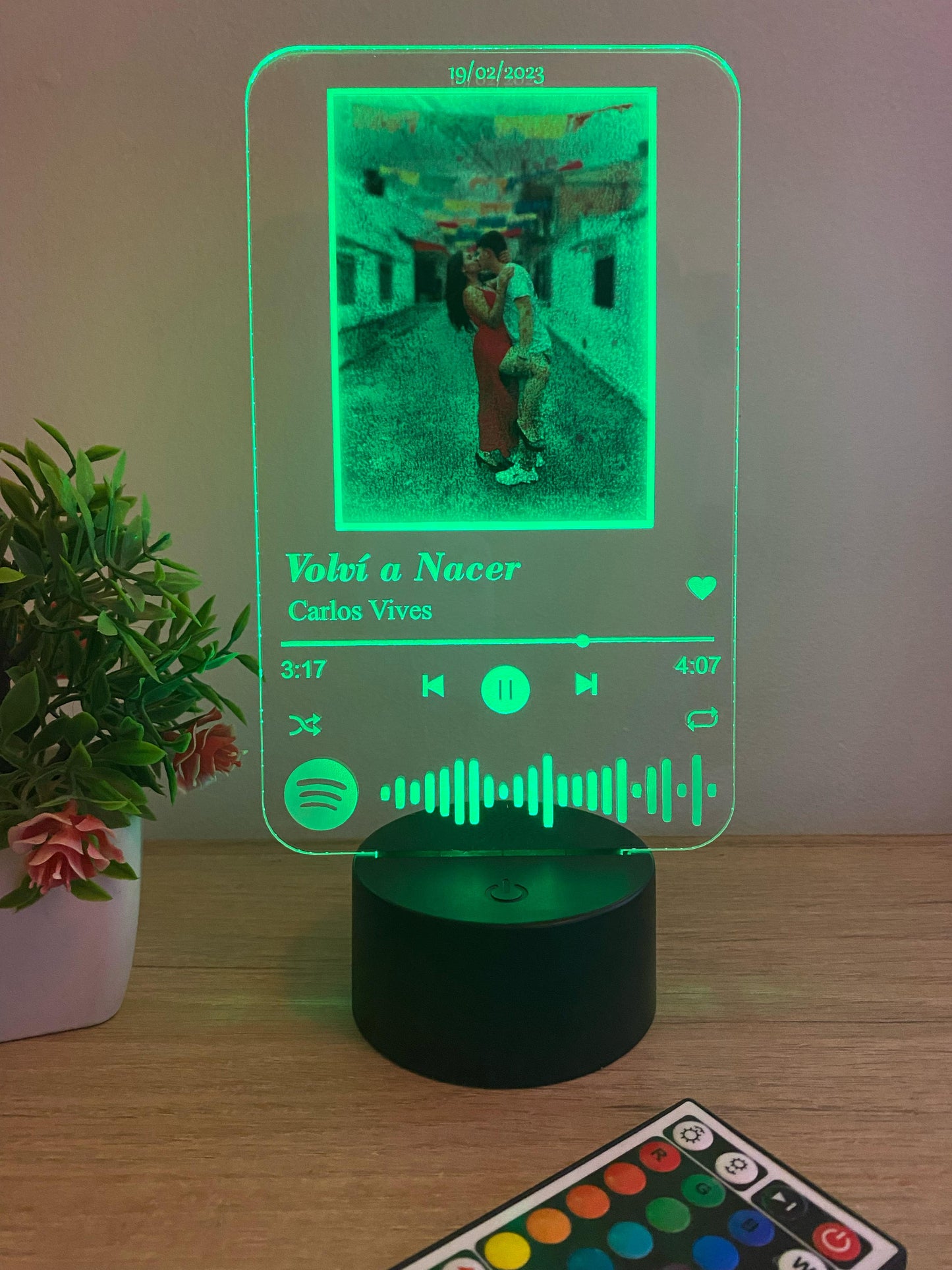 Lampara led estilo Spotify o mensaje – Acrililam